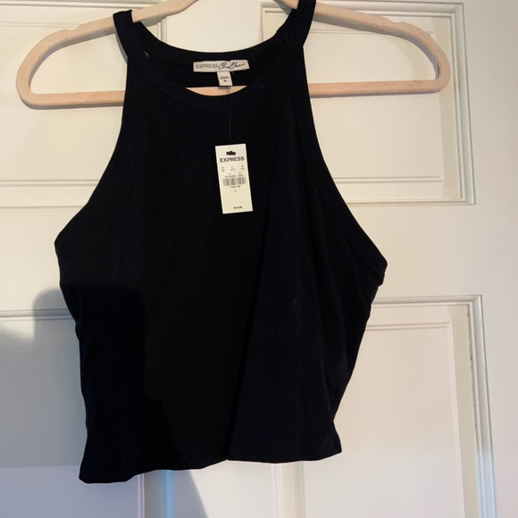 Express | Tops | Basic Black Cropped Tank | Poshmark